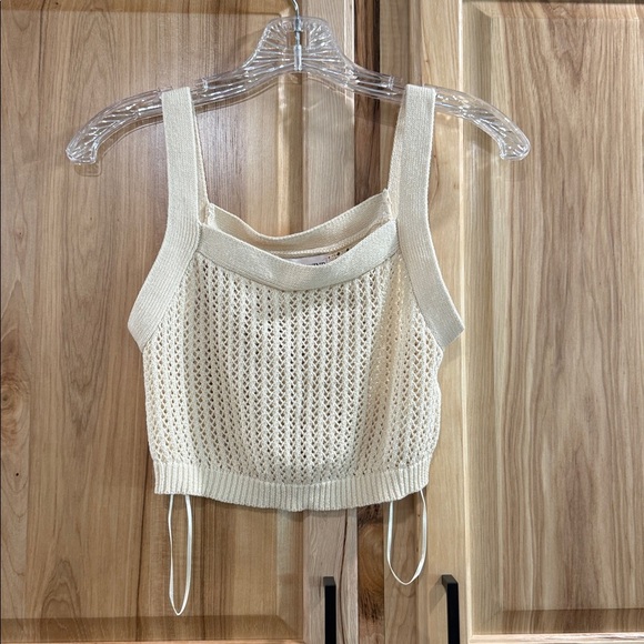 Willow Wind Tops Willow Wind Sleeveless Open Knit Cami Cream willow-wind-tops-willow-wind-sleeveless-open-knit-cami-cream
